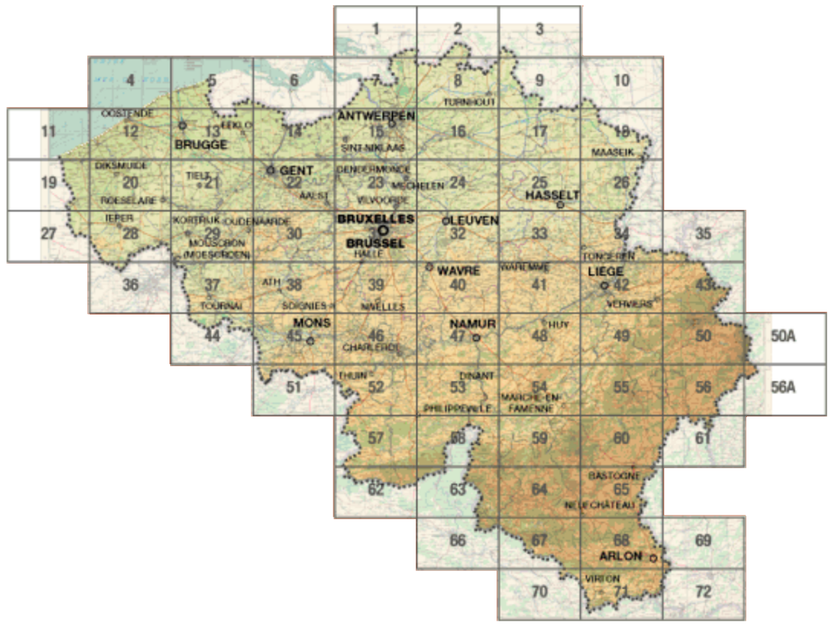 Cartes topographiques à l’échelle 1:50 000 (1951-2000) - Webshop de l ...